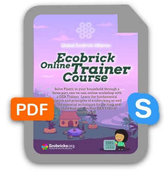 Ecobrick Online Trainer Course Icon v1.0.0 ENG - Ecobricks.org